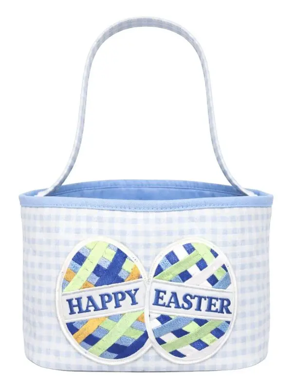 BITS & BOWS Easter Egg Basket - Blue