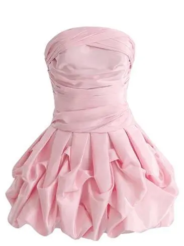 TULLEEN Pleated Charm Dress - Pink