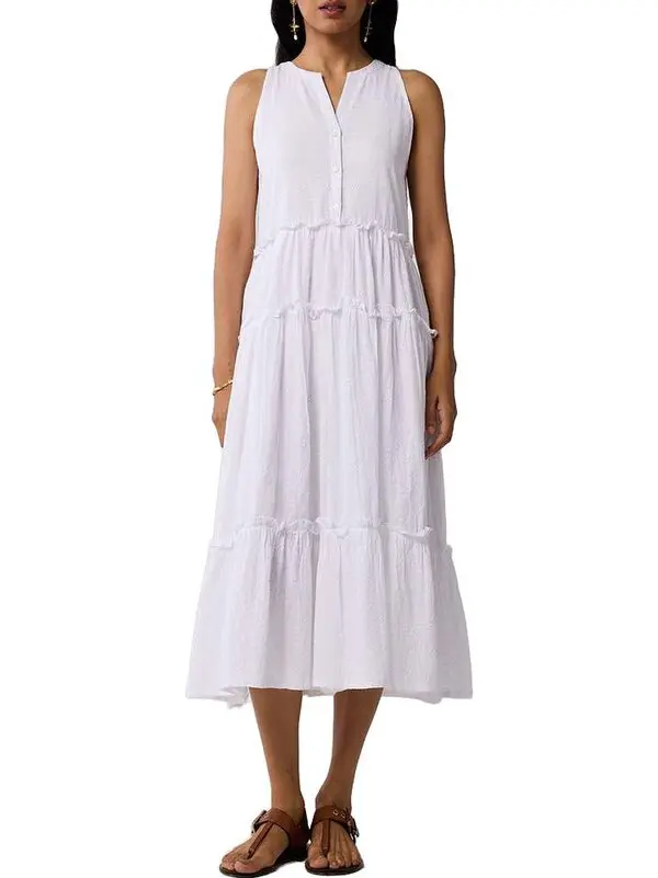 REISTOR Sleeveless Easy Maxi Dress - White