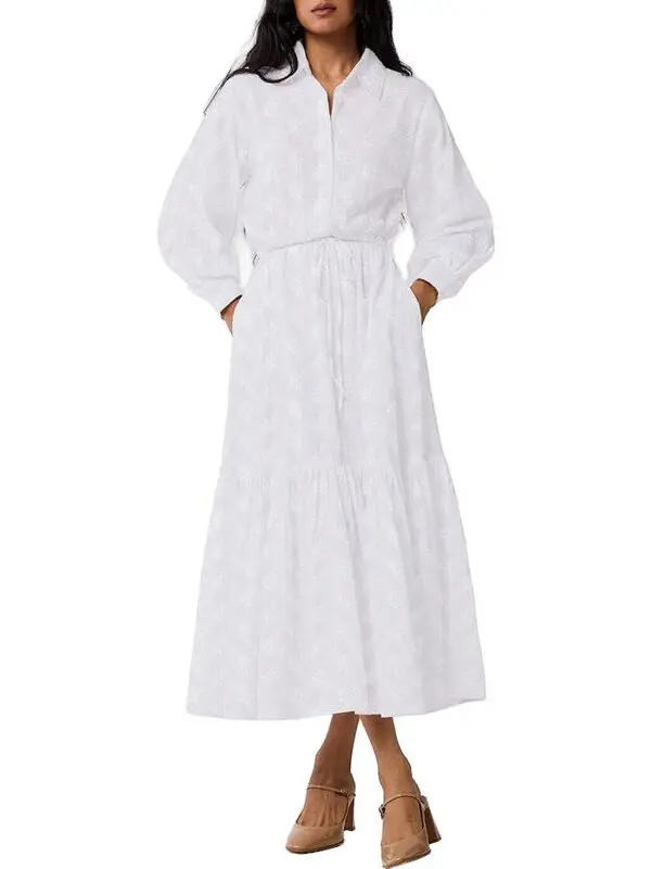 REISTOR Tiered Maxi Dress - White