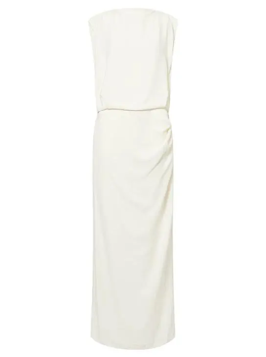 Camilla And Marc Draped Woven Maxi Dress - Cream
