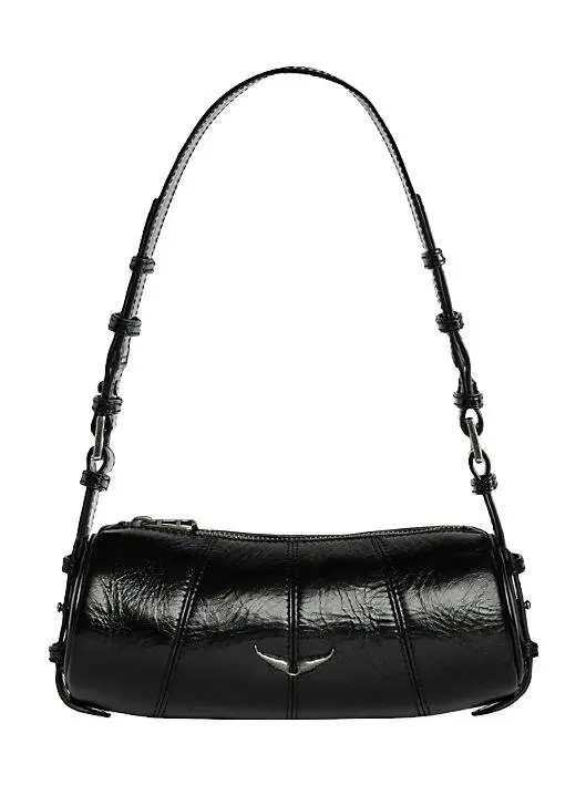 Zadig&Voltaire Le Roudoudou Leather Shoulder Bag - Black