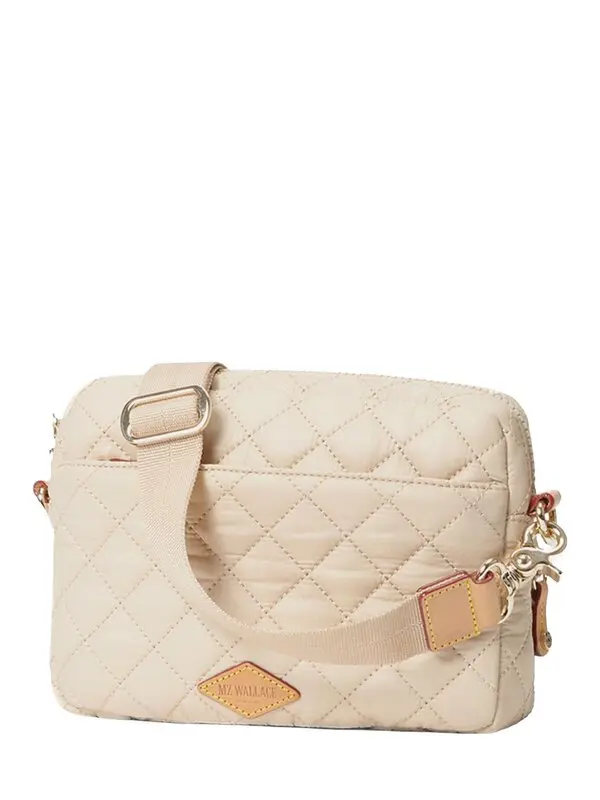 Mz Wallace Small Metro Quilted Nylon Camera Bag - Buff