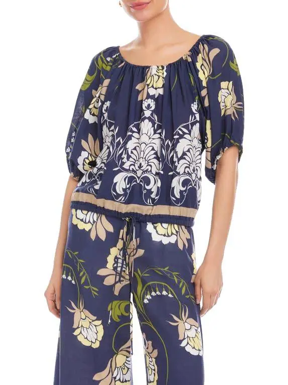 Fifteen Twenty Kasey Peasant Top - Print