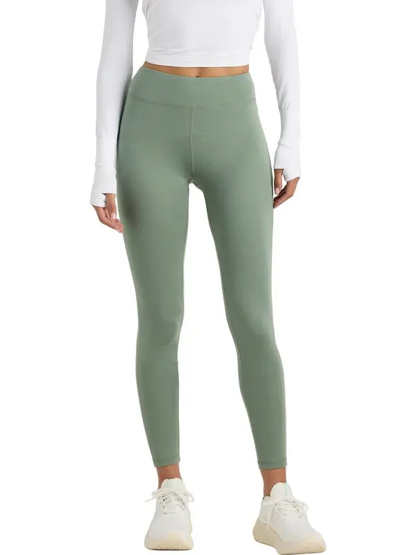 Quince 100% Merino Wool Cold Weather Base Layer Legging - Sea Spray Green