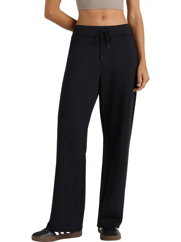 Quince Wide Leg Lounge Pants - Black