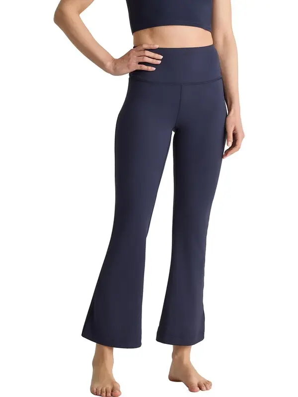 Quince Ultra-form High-rise Flared Pant - Deep Navy