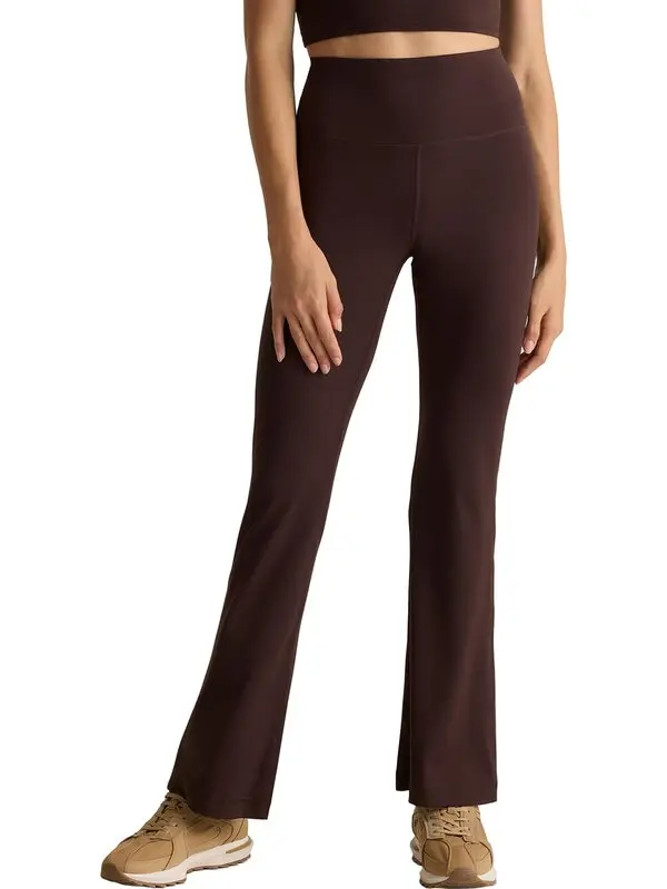 Quince Ultra-form High-rise Flared Pant - Espresso