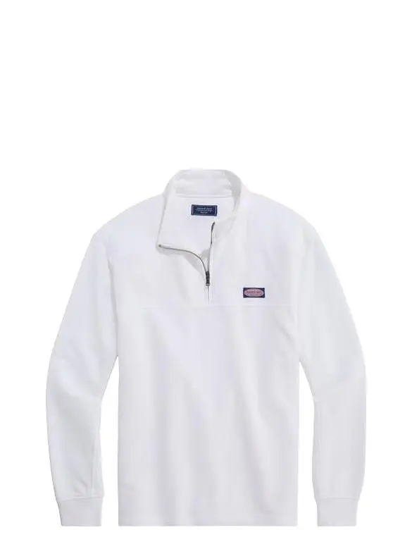 Vineyard Vines Quarter Zip Sweatshirt - White Cap