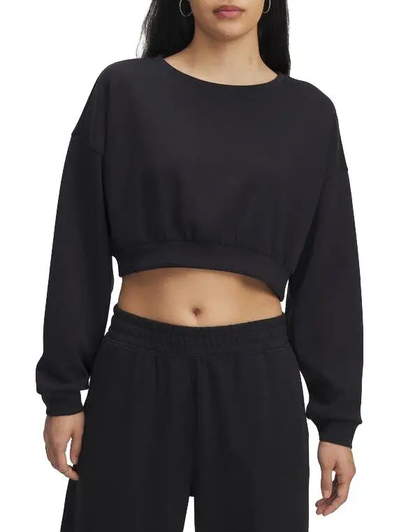 Under Armour Meridian Lounge Crop Sweatshirt - Black//black