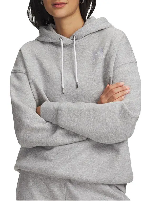 Under Armour Icon Fleece Hoodie - Gray Light Heather//white