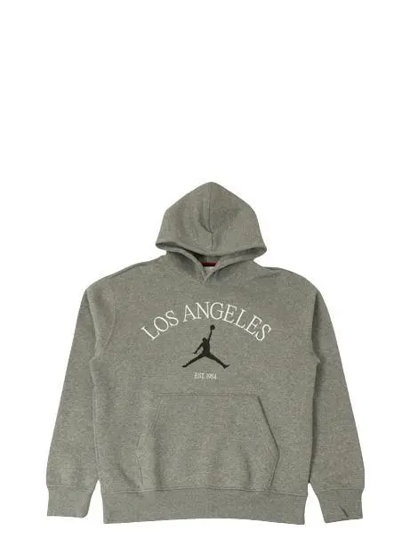 JORDAN Los Angeles Pullover Hoodie - Carbon Heather