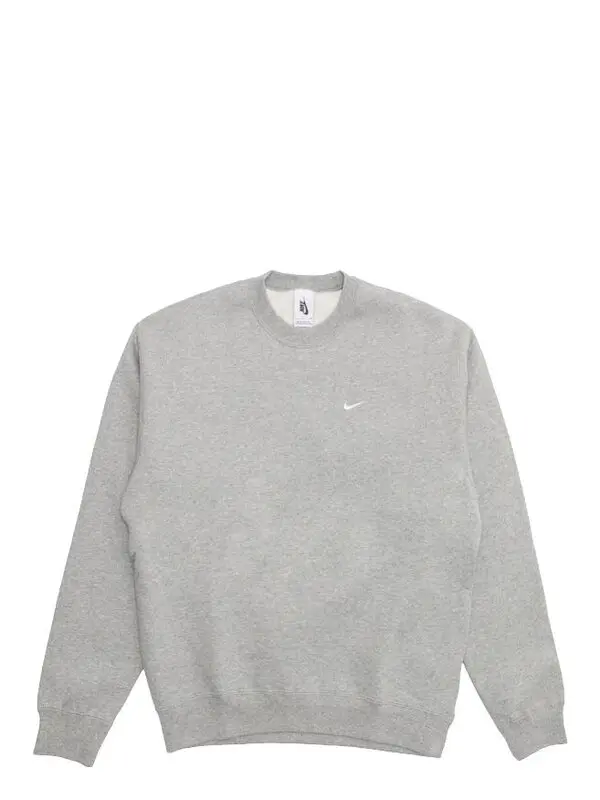 Nike Nrg Solo Swoosh Fleece Crew - Dark Gray/white