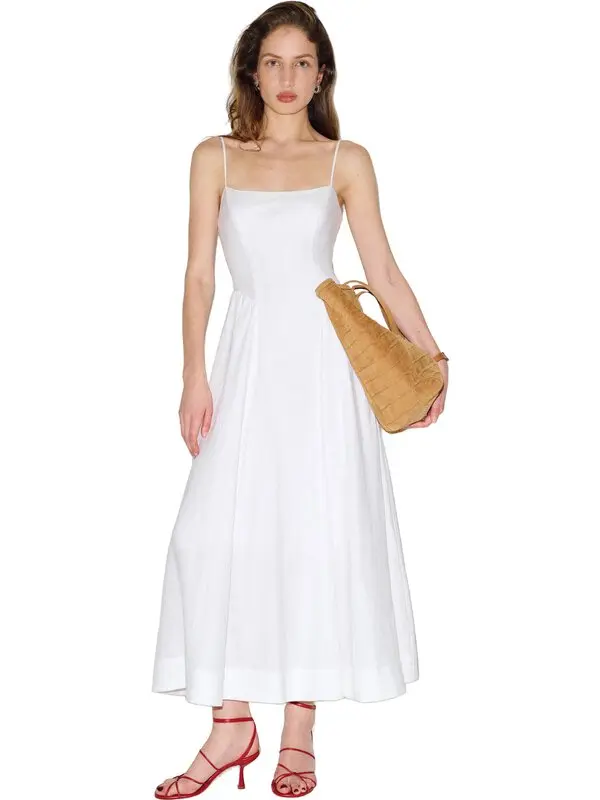 REFORMATION Neri Linen Dress - Ivory