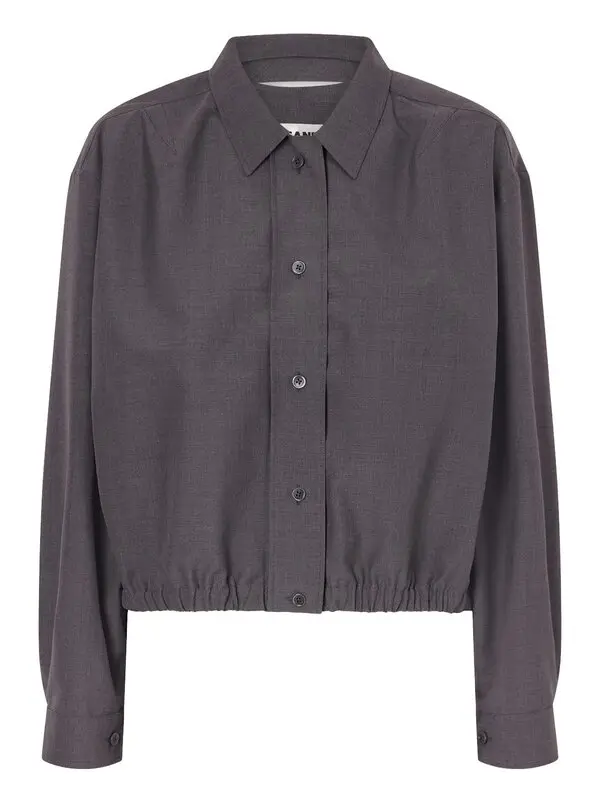 JIL SANDER Wool Shirt - Gray