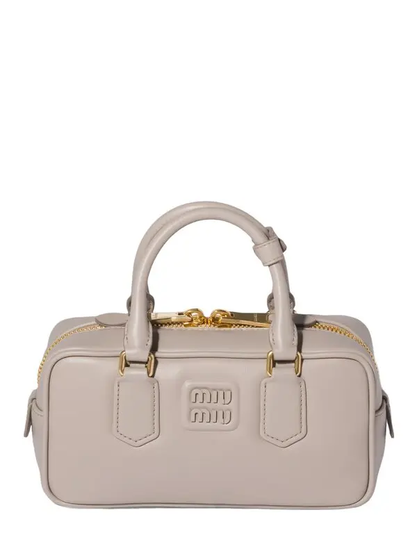 Miu Miu Arcadie Leather Bag - Pumice Stone