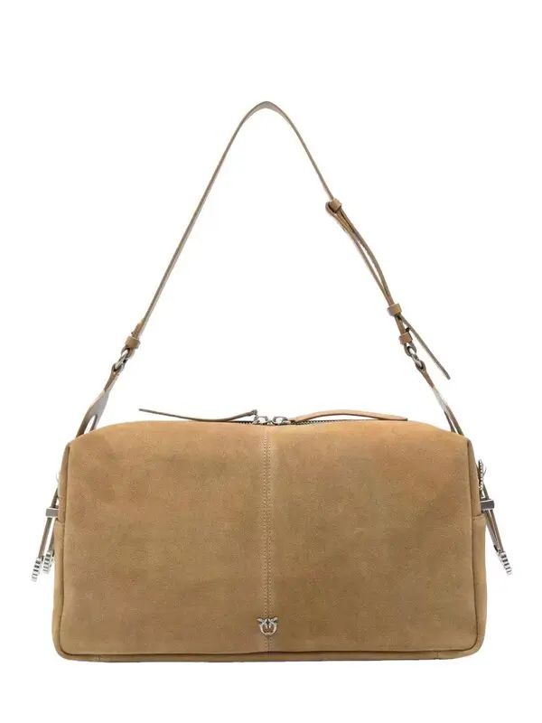 Pinko Suede Shoulder Bag - Neutrals