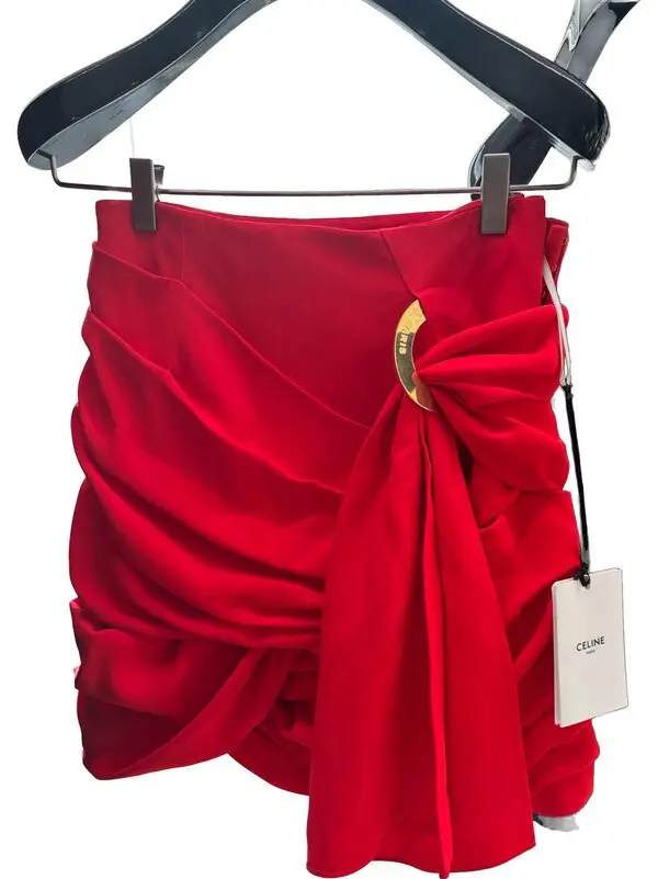 Celine Mini Skirt - Red
