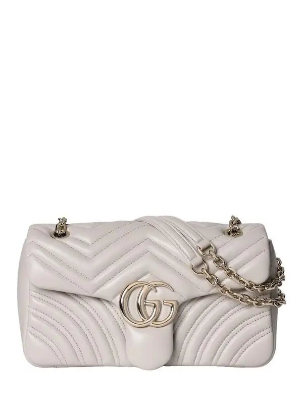 Gucci Gg Marmont Medium Shoulder Bag - White