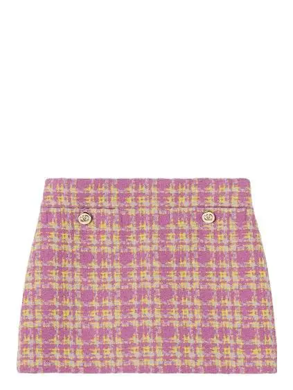Gucci Wool Bouclé Skirt - Purple