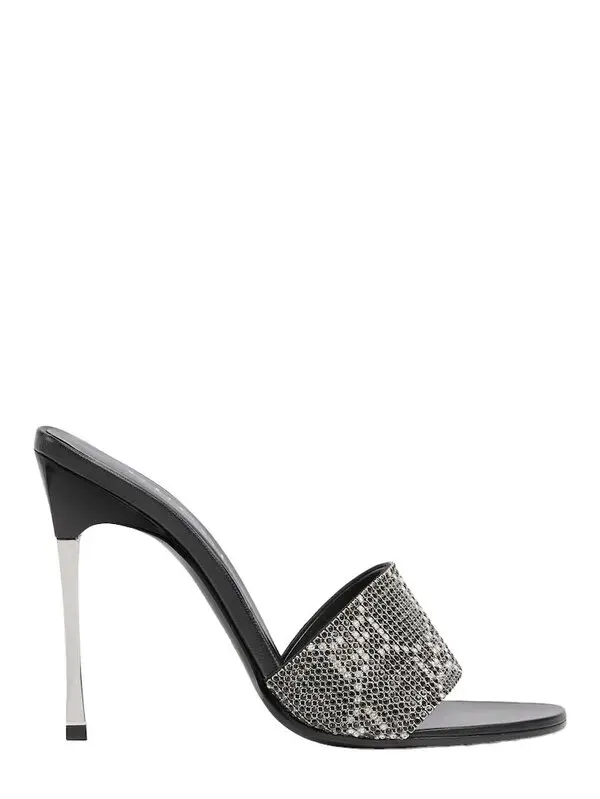 Gucci Gg Crystal Bombshell Slide Sandal - Black
