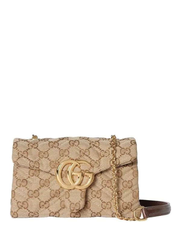 Gucci Gg Marmont Mini Shoulder Bag - Beige