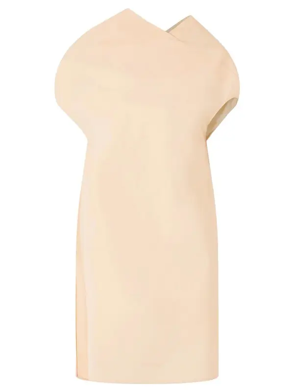 Khaite Tatia Draped Mini Dress - Orange