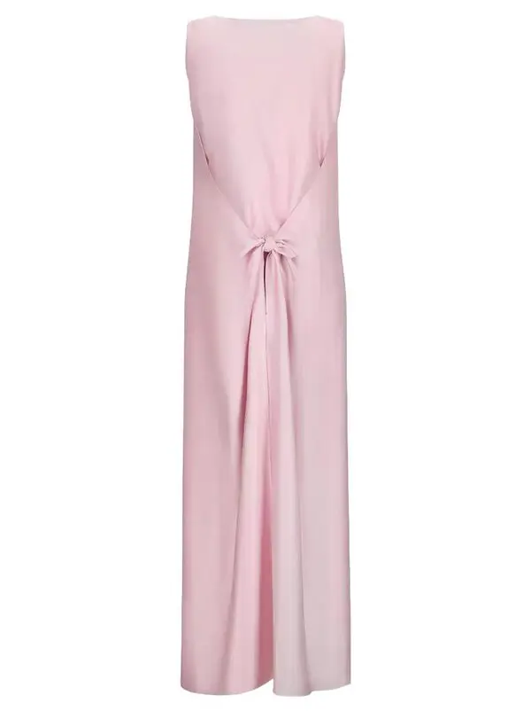 STEPHAN JANSON Knot Detail Midi Dress - Pink