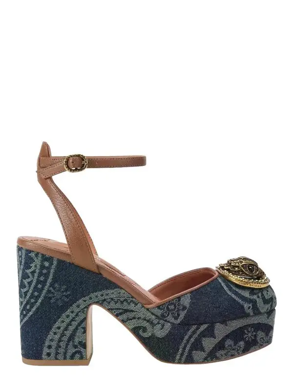 Kurt Geiger Chelsea Platform Sandals - Blue