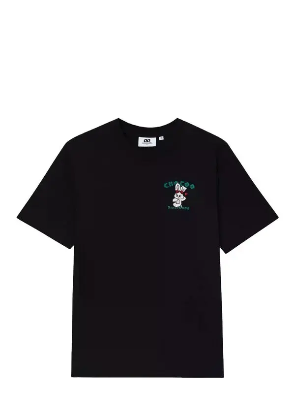 CHOCOOLATE Rabbit-print T-shirt - Black