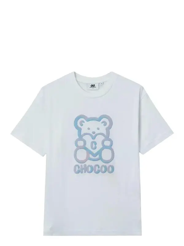 CHOCOOLATE Bear-print T-shirt - White