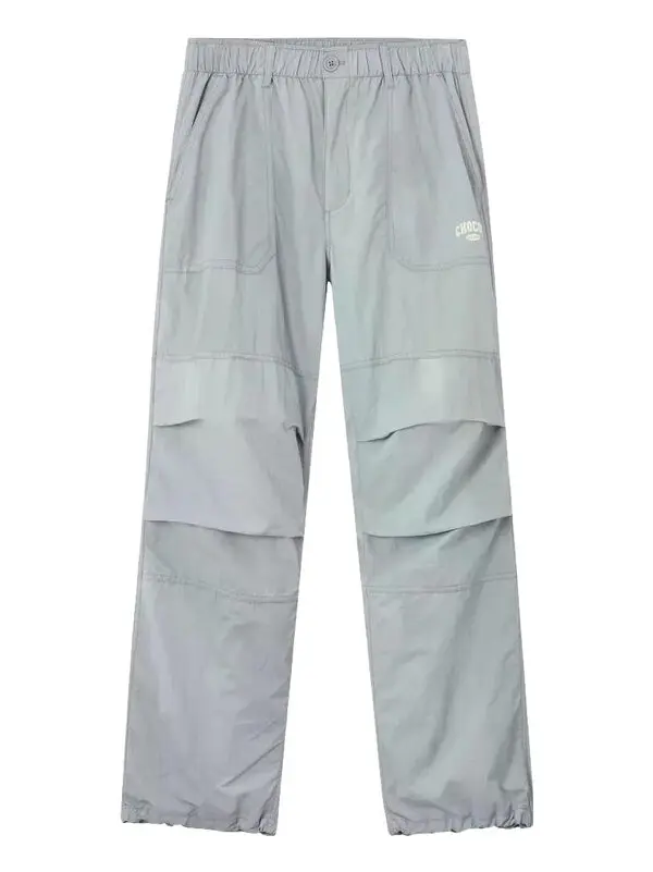 CHOCOOLATE Logo-print Elasticated Trousers - Grey