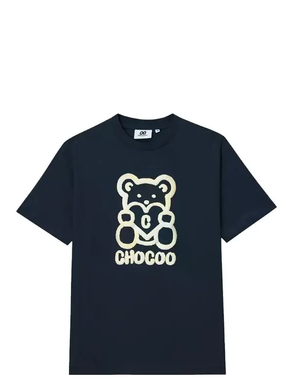 CHOCOOLATE Bear-print T-shirt - Blue
