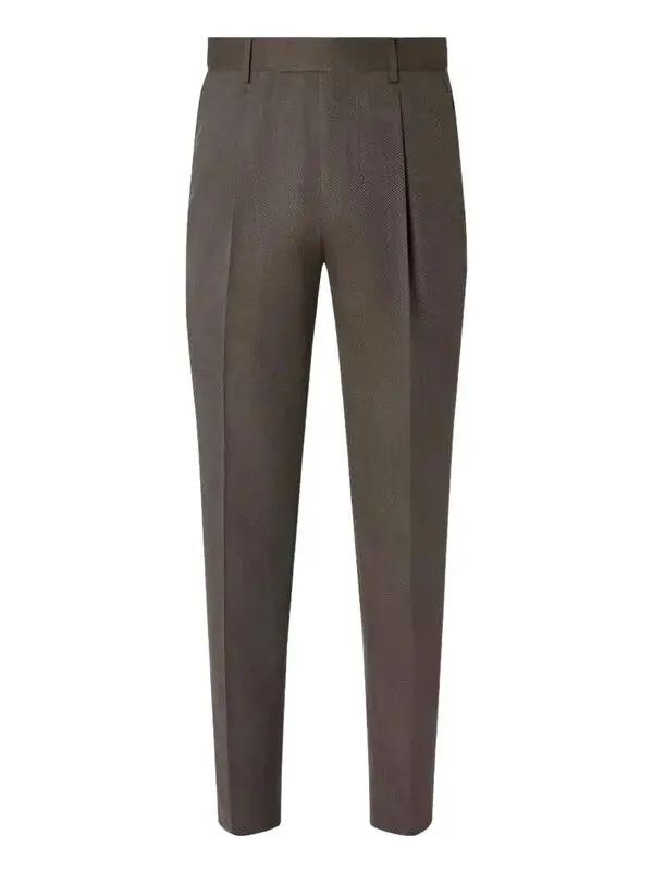 Zegna Pleated Trousers - Grey