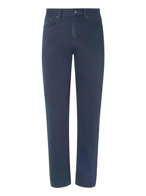Zegna Roccia Cotton Jeans - Blue