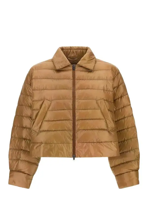 Herno Quilted Collared Jacket - Brown