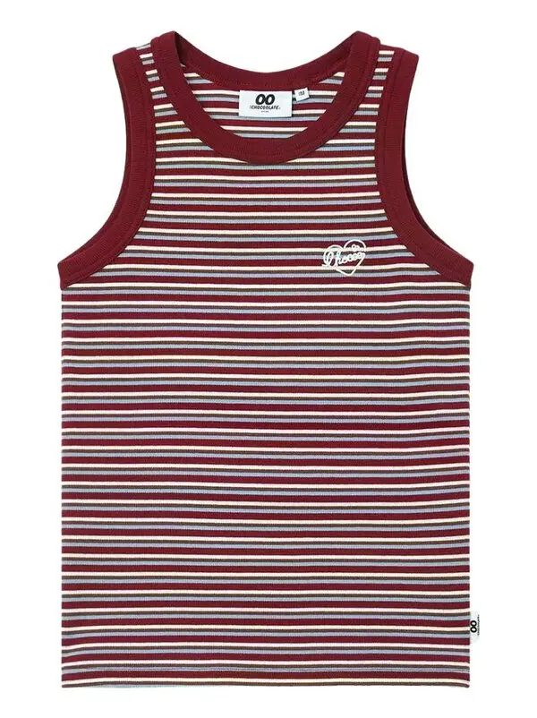CHOCOOLATE Striped Top - Red