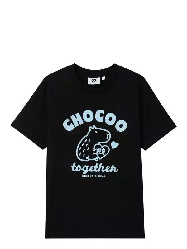 CHOCOOLATE Crew-neck T-shirt - Black