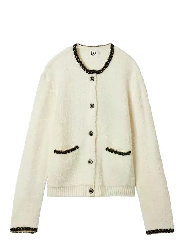 B+AB Round-neck Cardigan - Neutrals