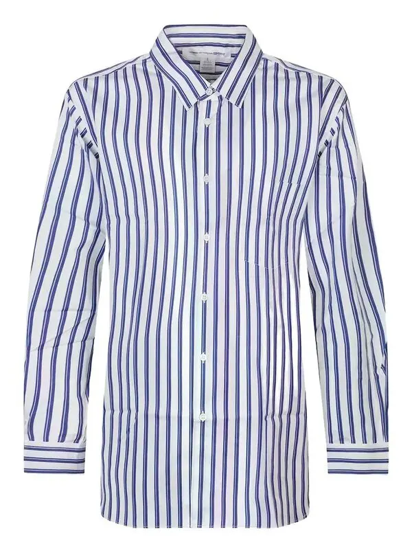 Comme Des Garçons Striped Shirt - White