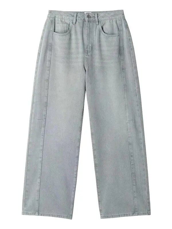 B+AB Five-pocket Wide-leg Jeans - Grey