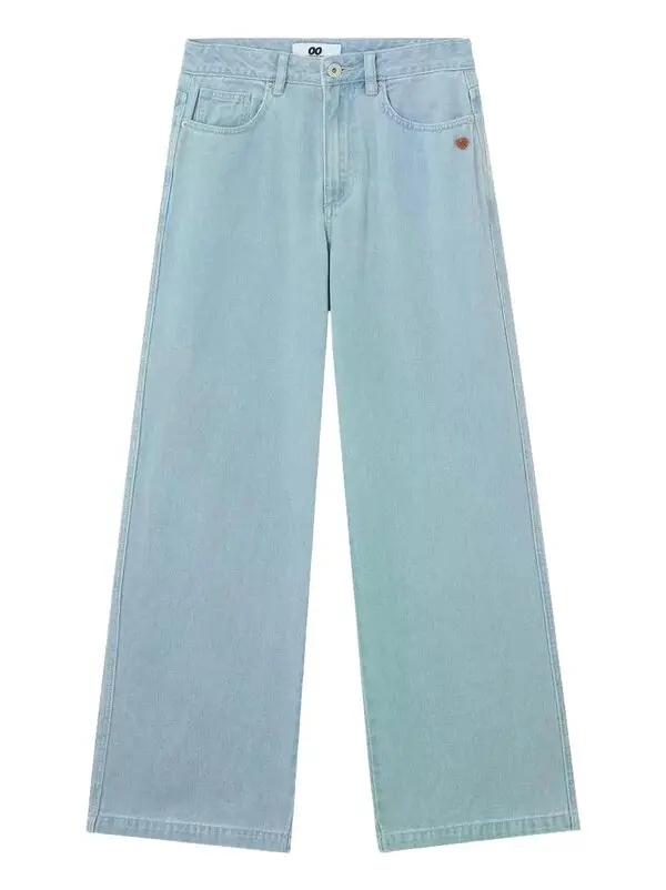 CHOCOOLATE Five-pocket Wide-leg Jeans - Blue