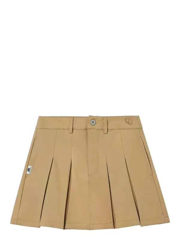 CHOCOOLATE Mini Pleated Skirt - Neutrals