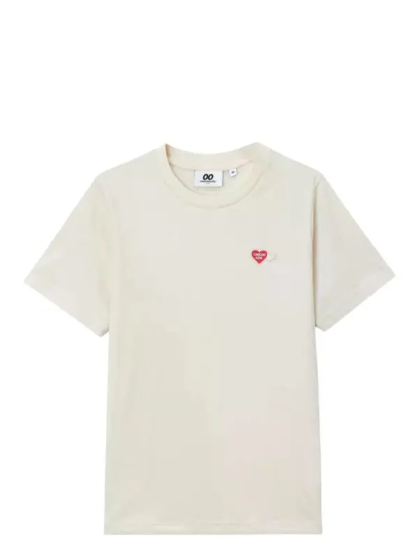 CHOCOOLATE Embroidered-heart T-shirt - White