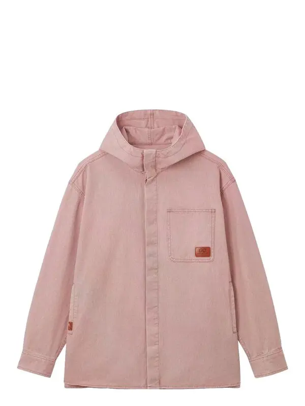 CHOCOOLATE Hooded Embroidered Jacket - Pink
