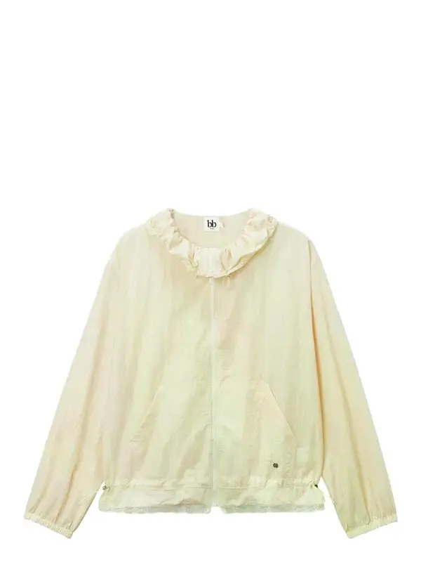 B+AB Ruffled Cotton Jacket - Neutrals