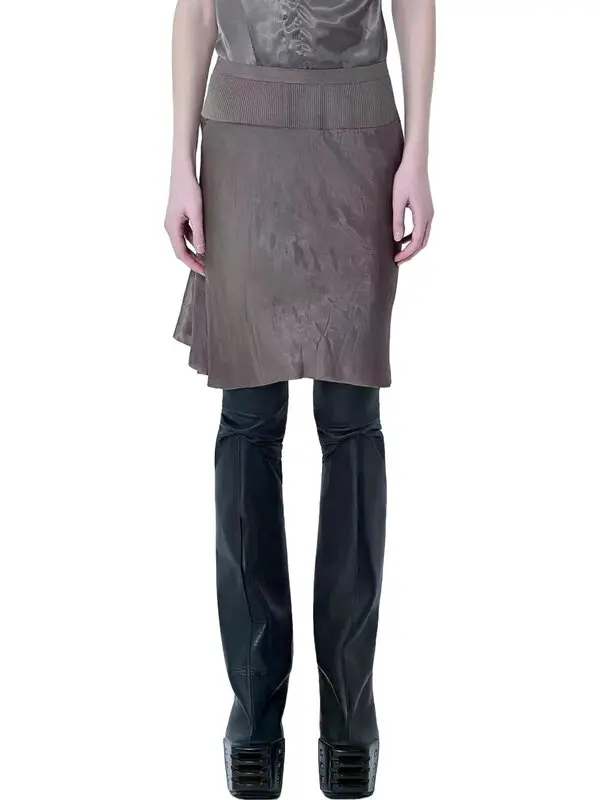Rick Owens Mini Ribbed-waistband Skirt - Black