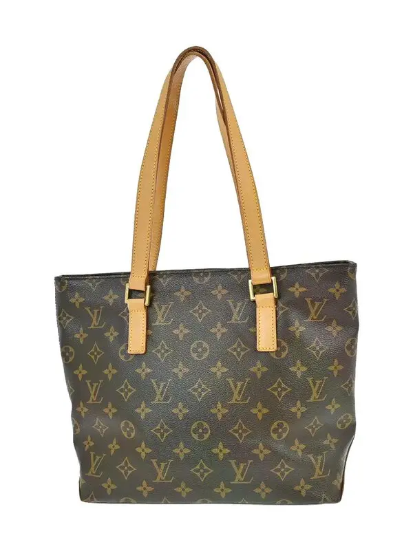 LOUIS VUITTON 2005 Cabas Piano Monogram Tote Bag - Brown
