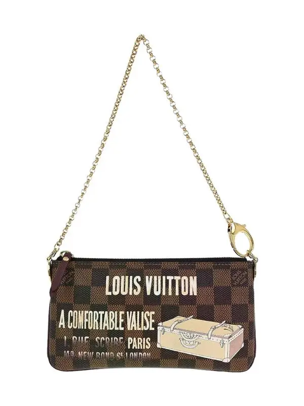 LOUIS VUITTON 2010 Mm Damier Pochette Milla - Brown