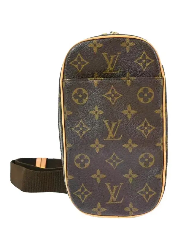 LOUIS VUITTON 2005 Gange Monogram Crossbody Bag - Brown